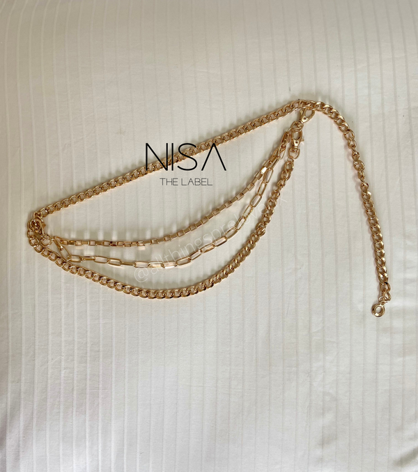 Triple layer chain belt – NISA The Label