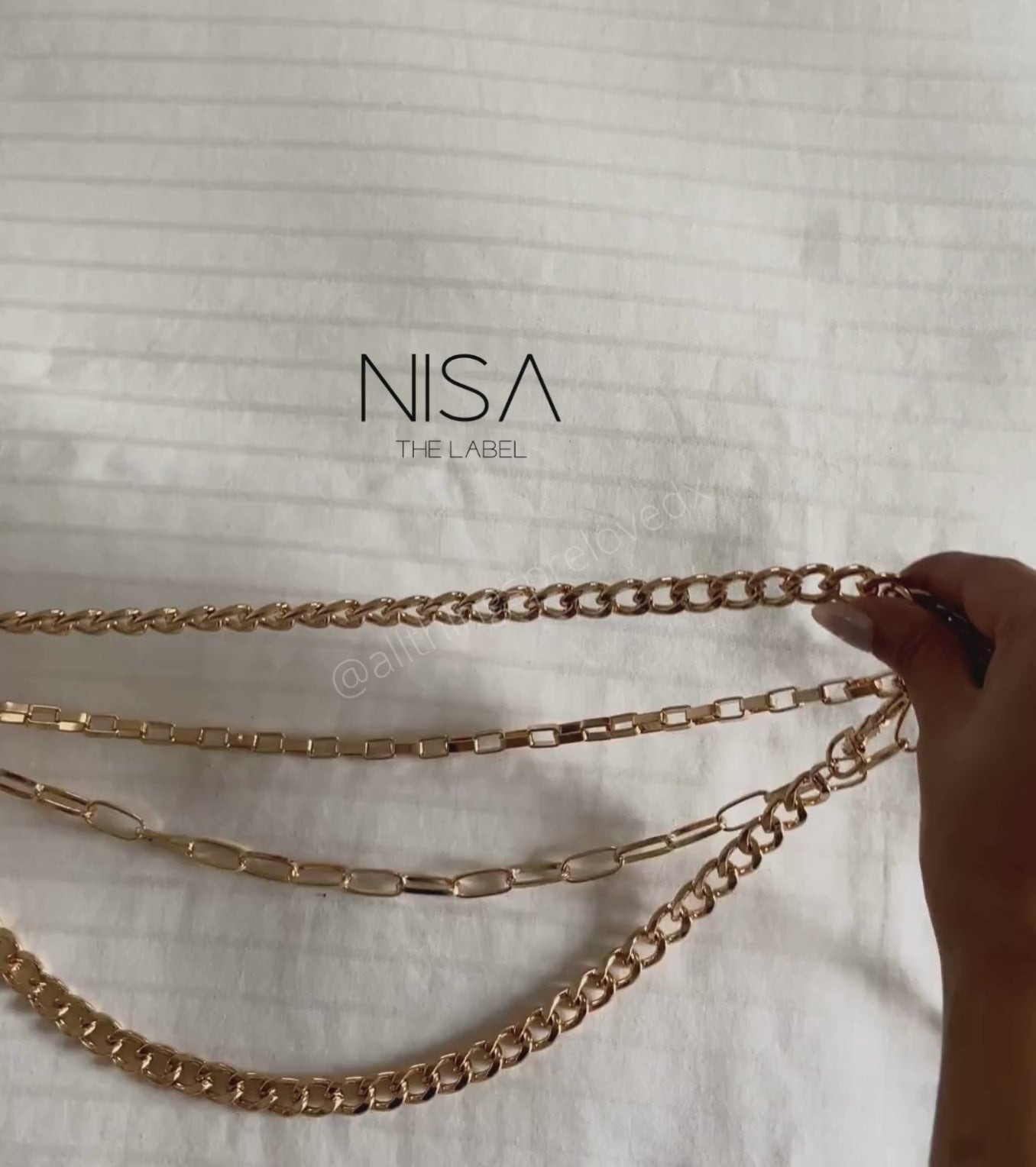 Triple layer chain belt – NISA The Label